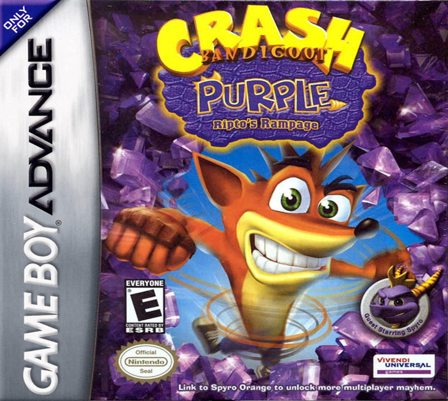 Crash Bandicoot Purple Ripto's Rampage ROM (Download for GBA)
